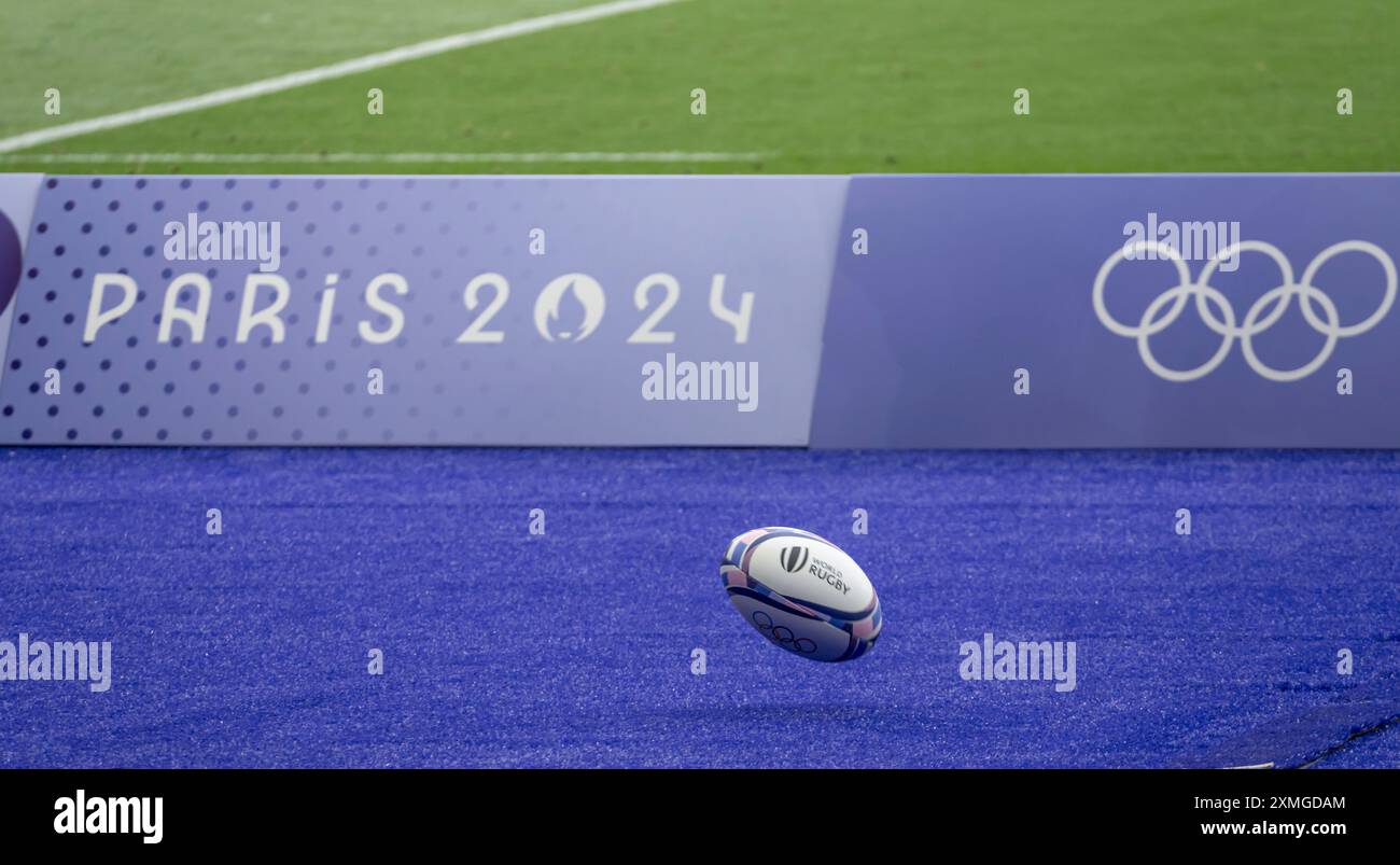 Paris, France - 07 24 2024: Olympic Games Paris 2024. View inside the ...