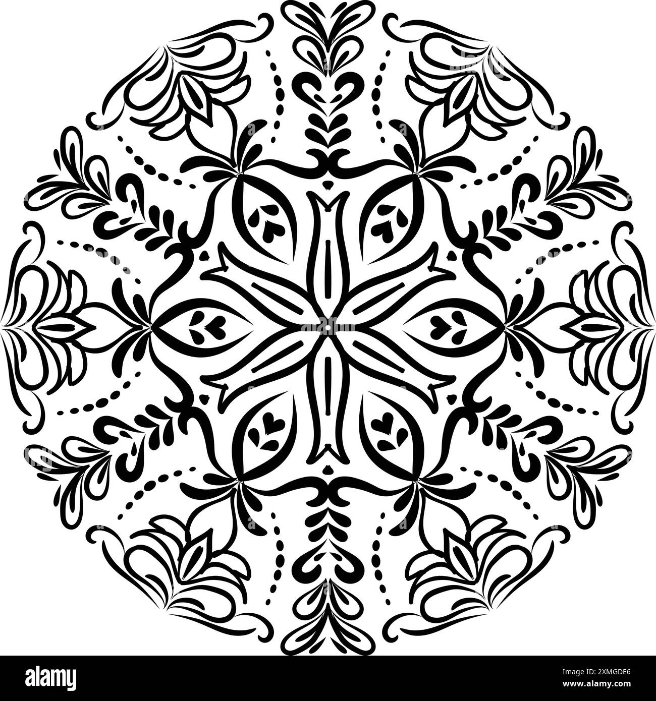 Floral Mandala Vector art 6 Stock Vector Image & Art - Alamy