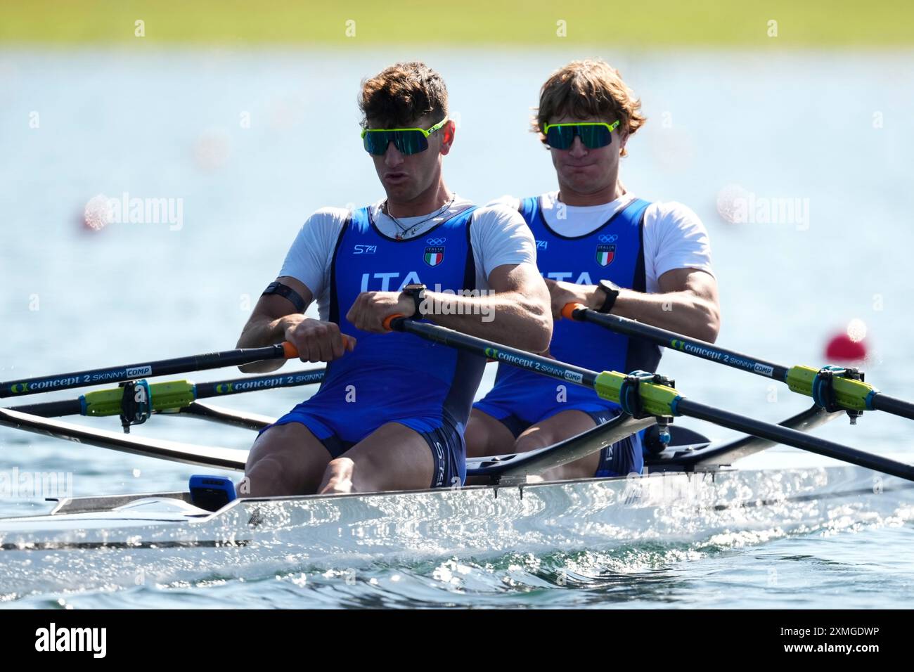 Italy's Nicolo' Carucci and Matteo Sartori compete in the men's double ...