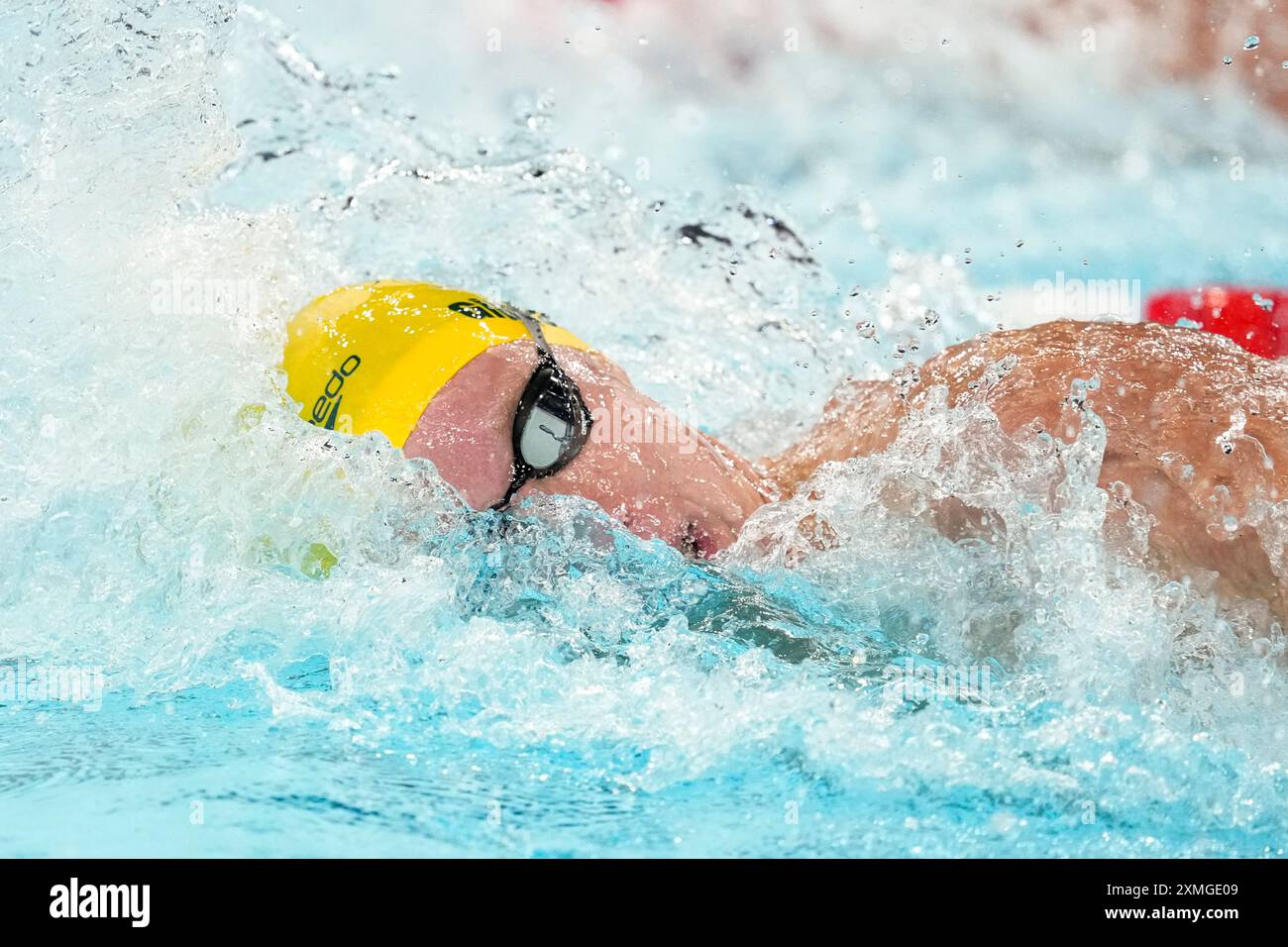 Maximillian Giuliani, of Australia, competes during a heat in the men's ...
