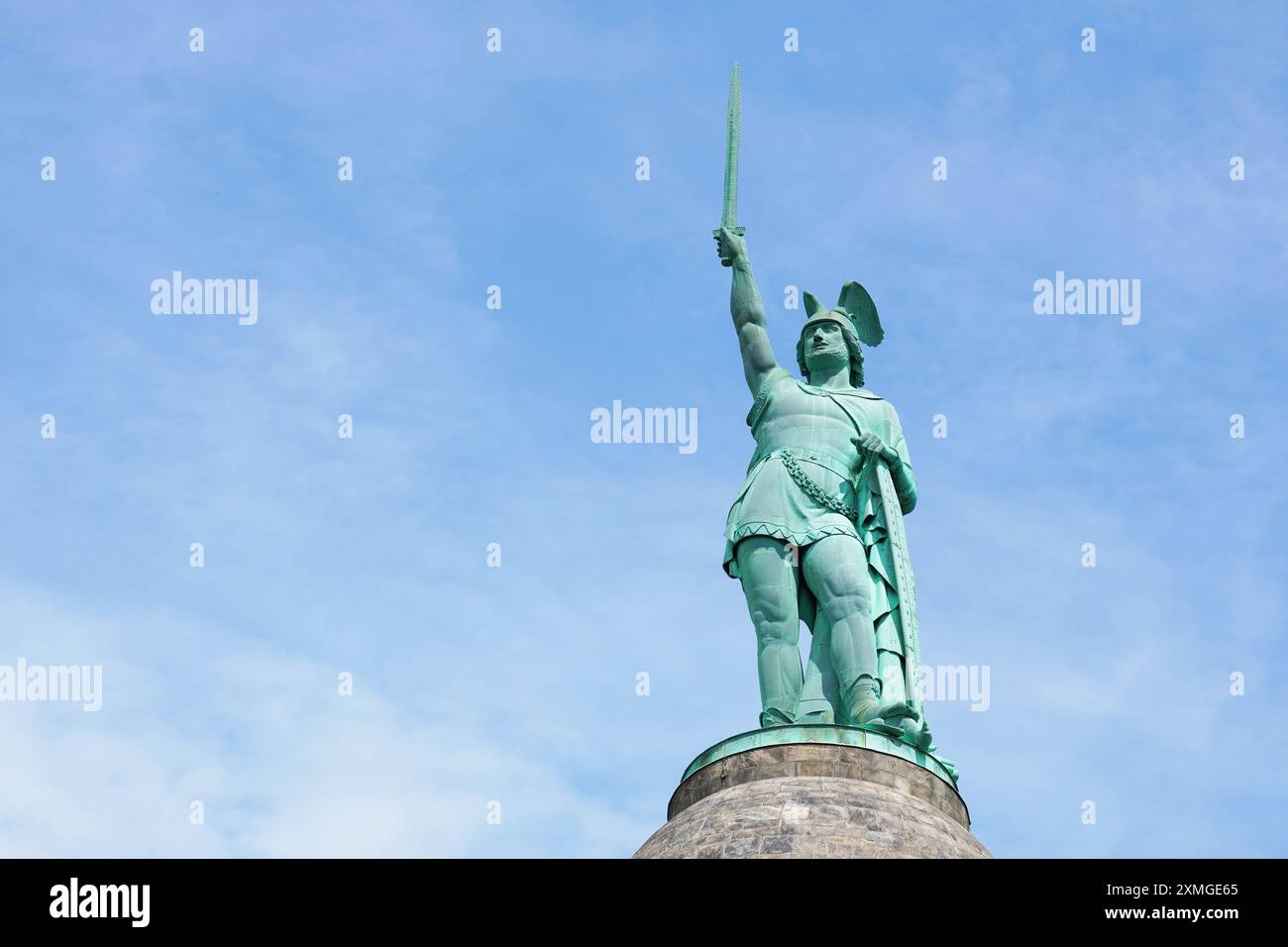 close-up Hermannsdenkmal in Gemany, a memorial for cherusci war chief ...