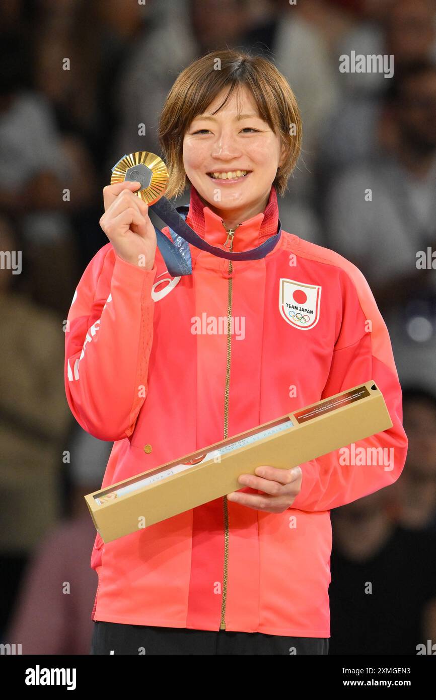 Paris, France. 27th July, 2024. Natsumi Tsunoda ( JPN ) Gold, Judo ...