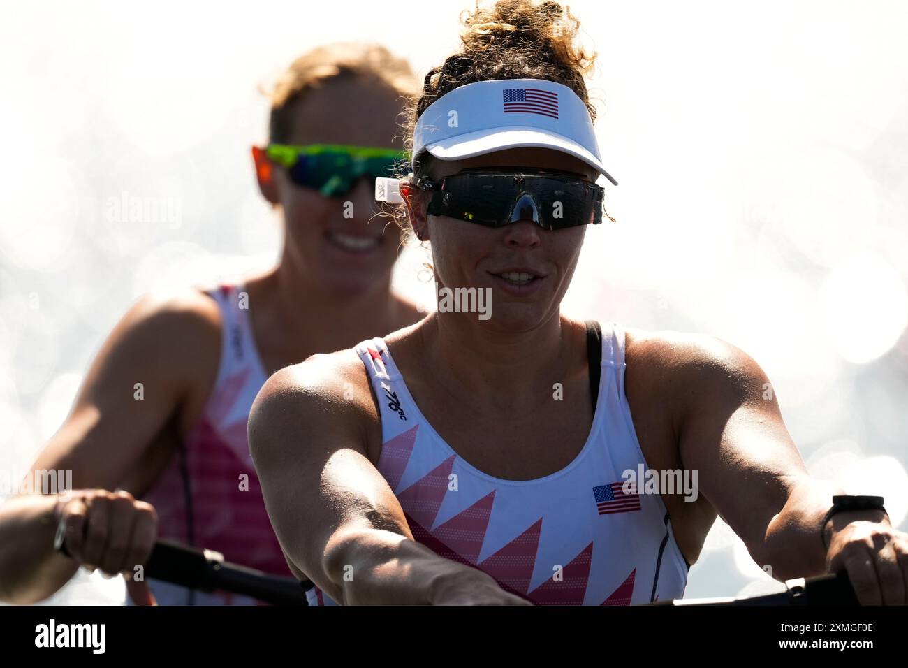 United States' Azja Czajkowski and Jess Thoennes compete in the women's ...