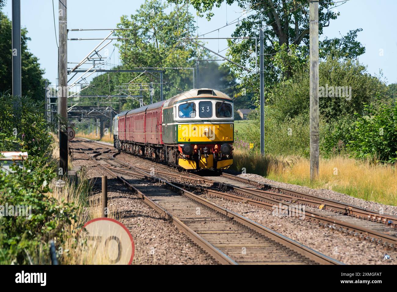 Ingatestone, Essex, UK. 28th Jul, 2024. Organiser UK Railtours is ...