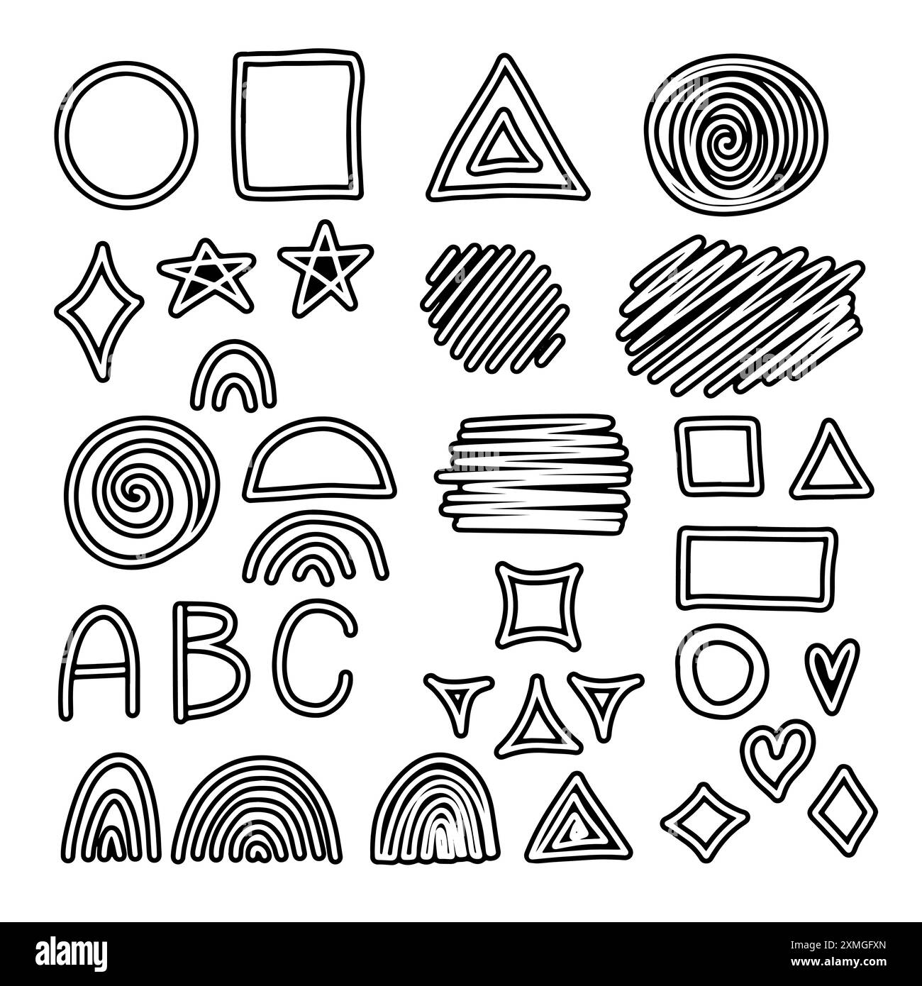 Vector set background. Geometry group batik graphic. Circle, square ...