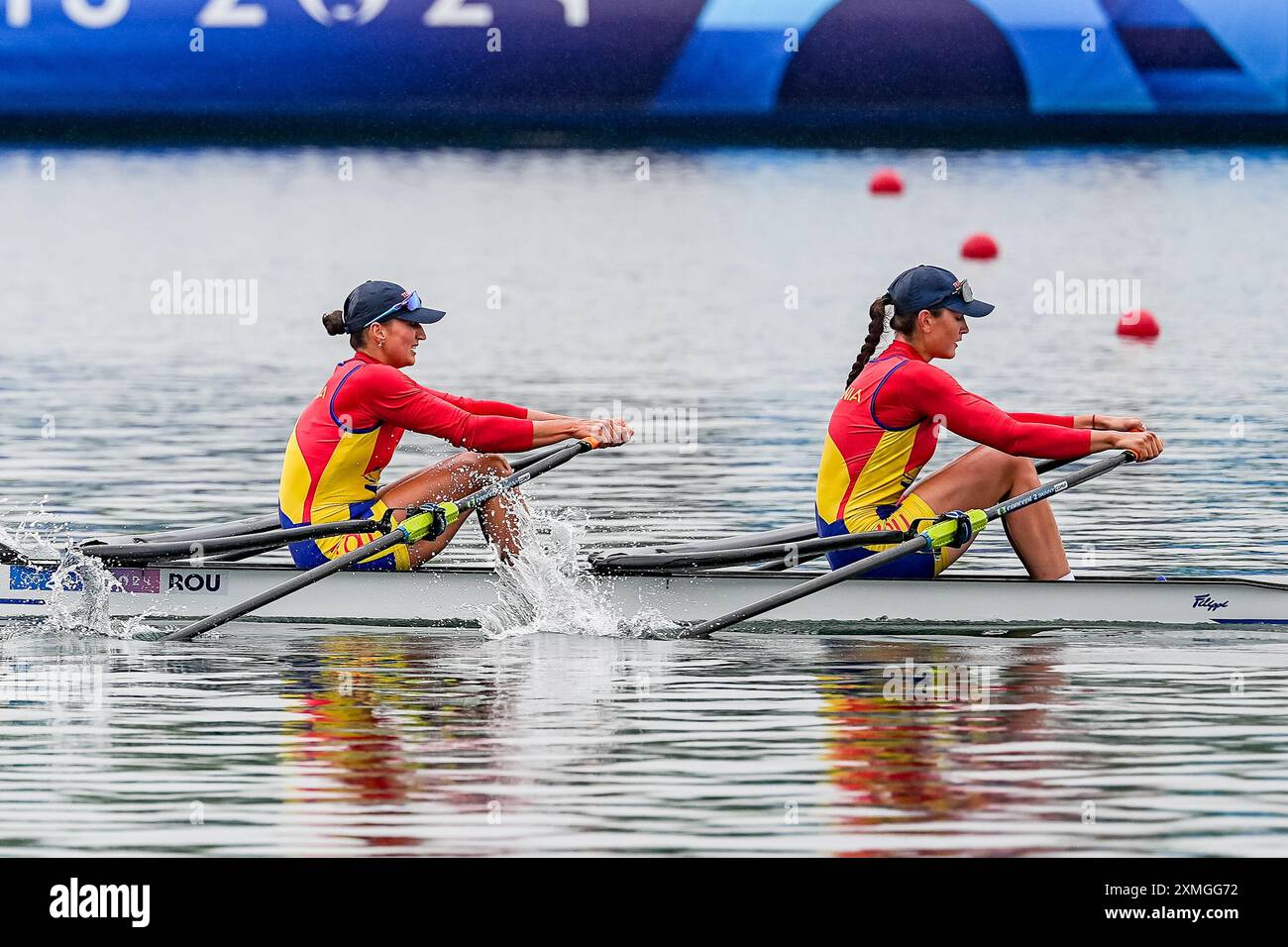 PARIS, FRANCE - JULY 27: Ancuta Bodnar of Romania and Simona Radis of ...