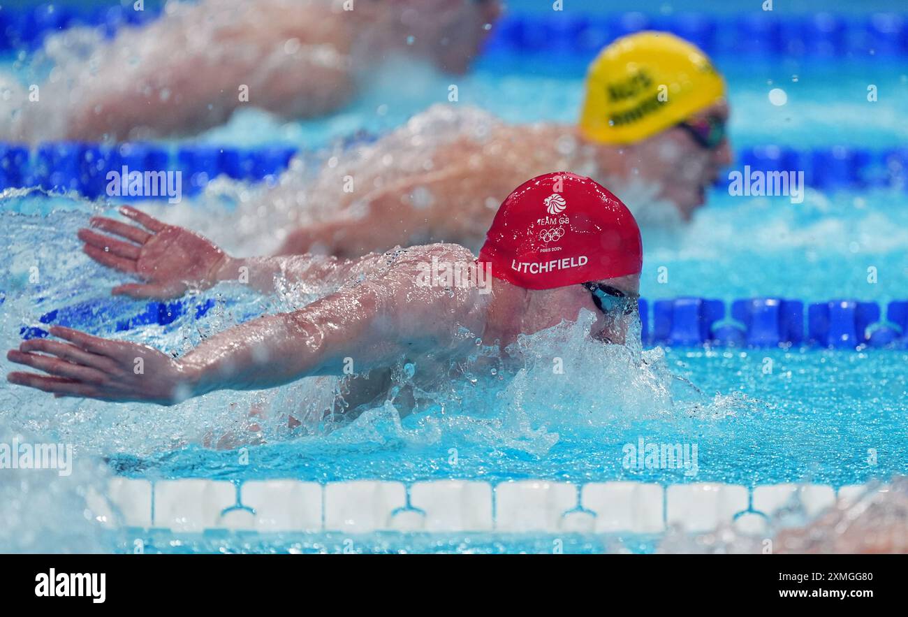 Great Britain's Max Litchfield during the men's 400 individual medley ...