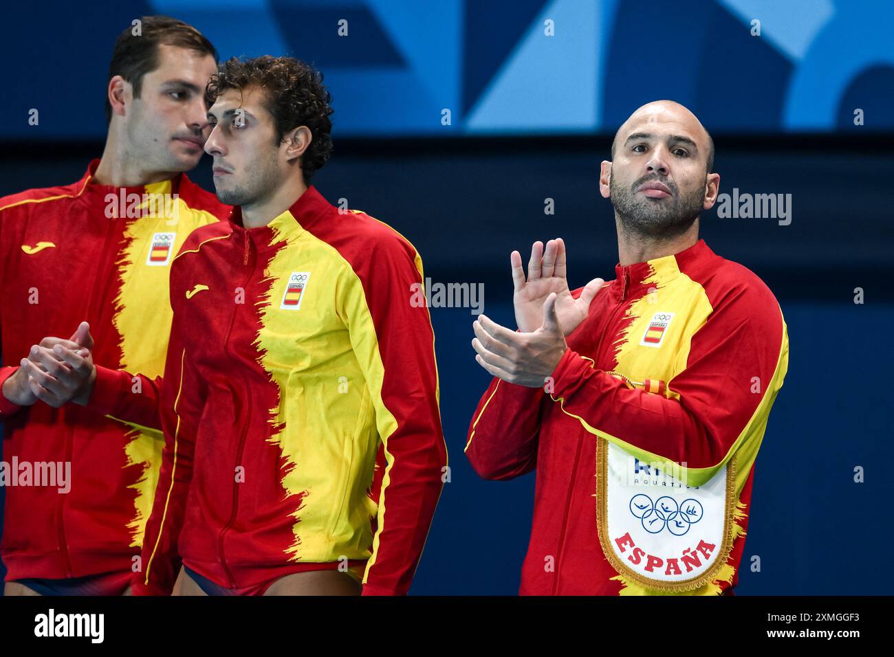 Paris, France. 28th July, 2024. Felipe Perrone Rocha and athletes of ...