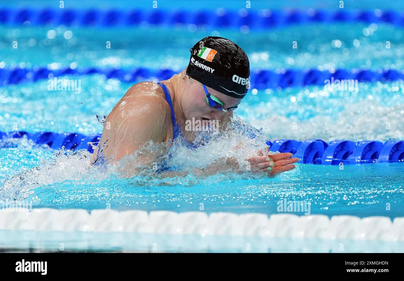 Ireland's Mona McSharry during the Women's 100m Breaststroke heats at ...