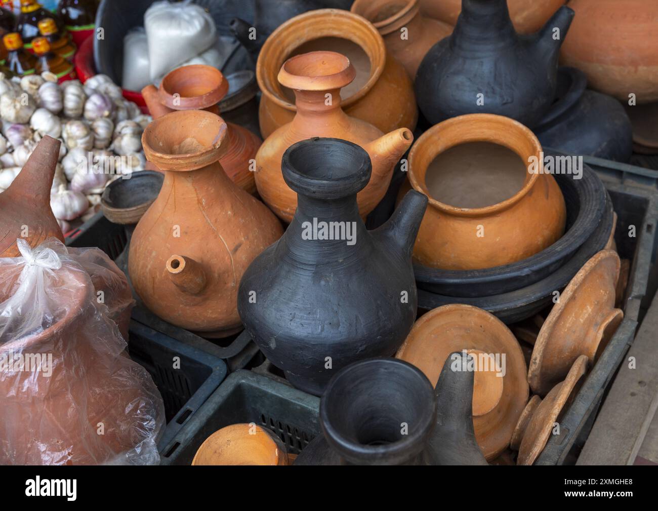 Pots for sale at Chakma tribe market, Chittagong Division, Rangamati ...