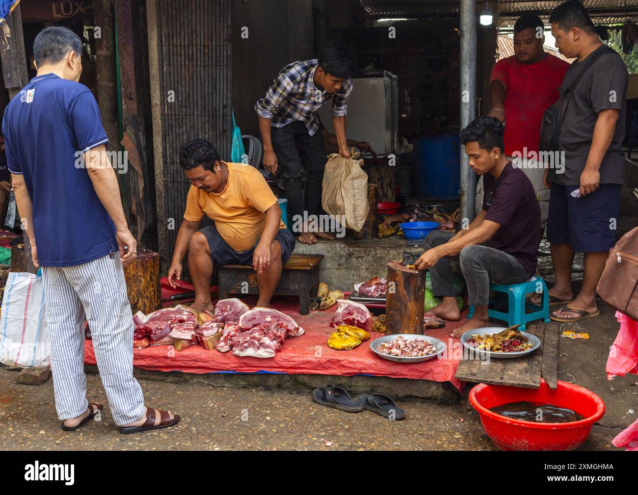 Poek shop at Chakma tribe market, Chittagong Division, Rangamati Sadar ...