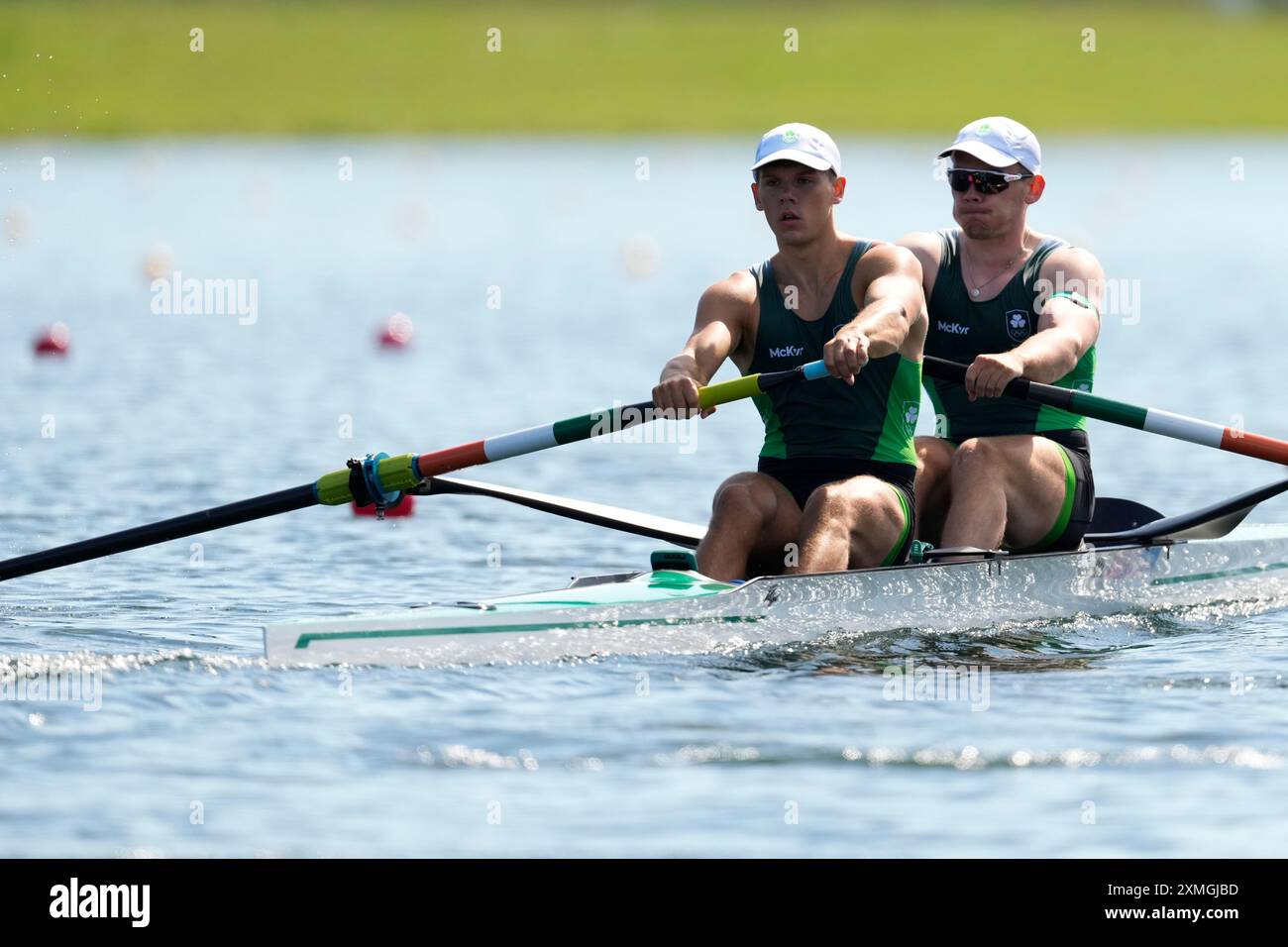 Ireland's Ross Corrigan and Nathan Timoney compete in the men's rowing ...