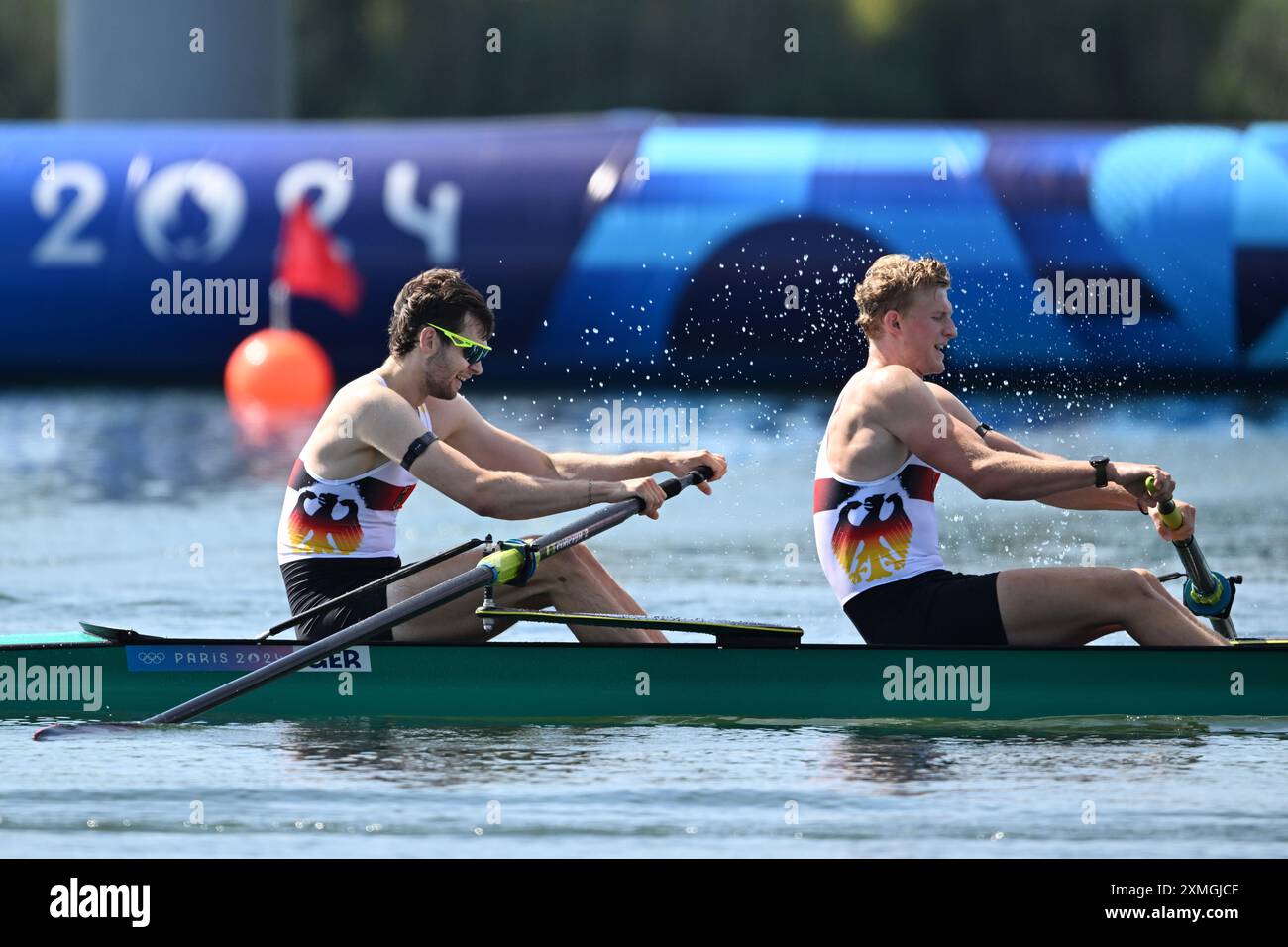 Vaires Sur Marne, France. 28th July, 2024. Olympics, Paris 2024, rowing ...