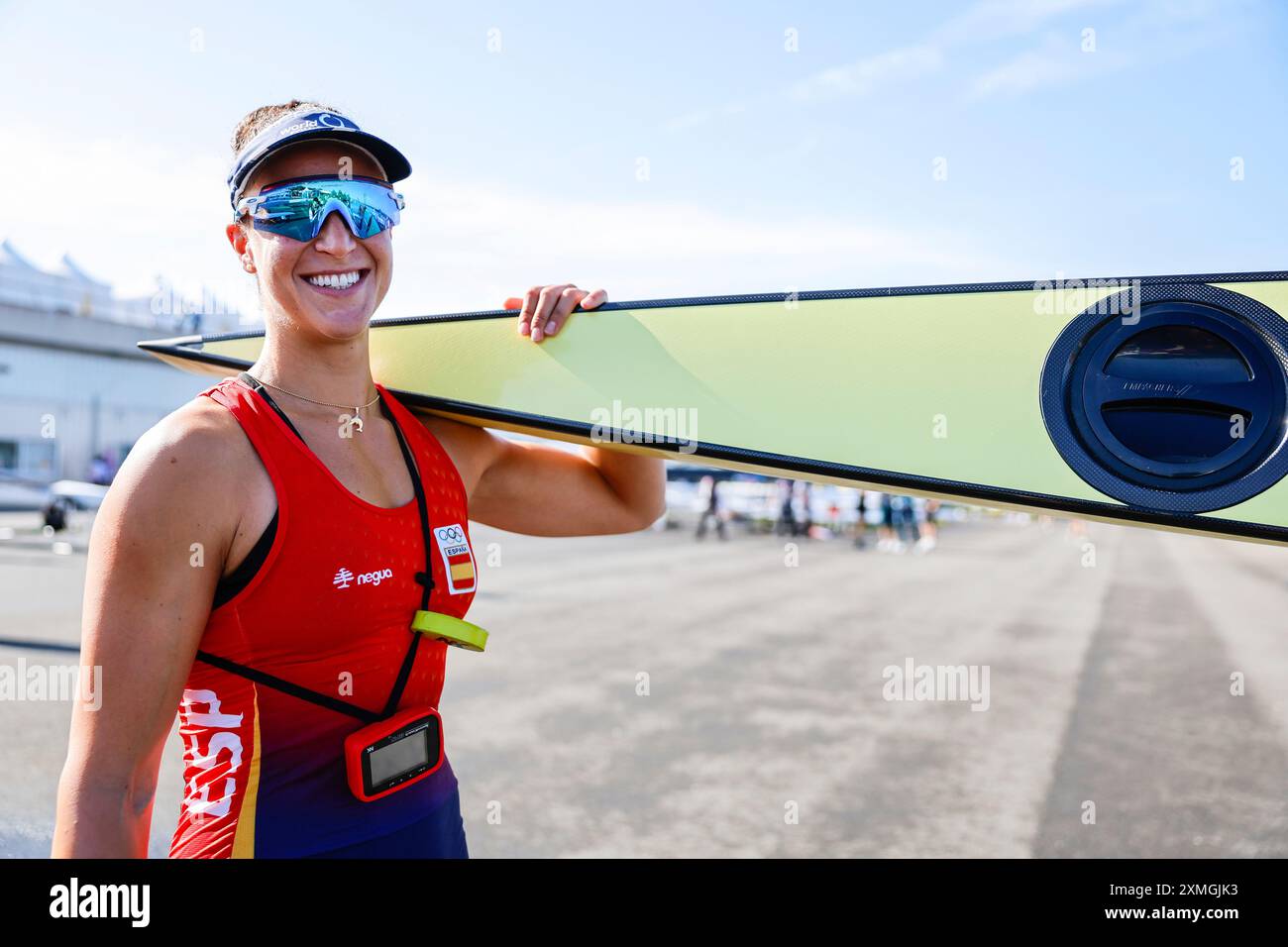 Briz Zamorano Esther of Spain looks on during Rowing on Vaires-sur ...