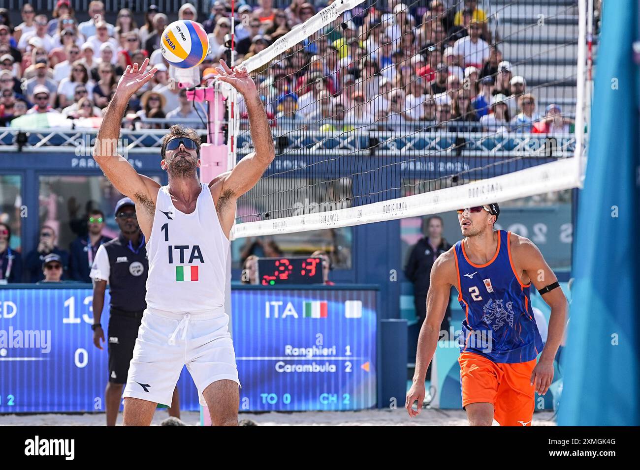 Ranghieri Alex of Italy in action during Beach Volleyball men's ...