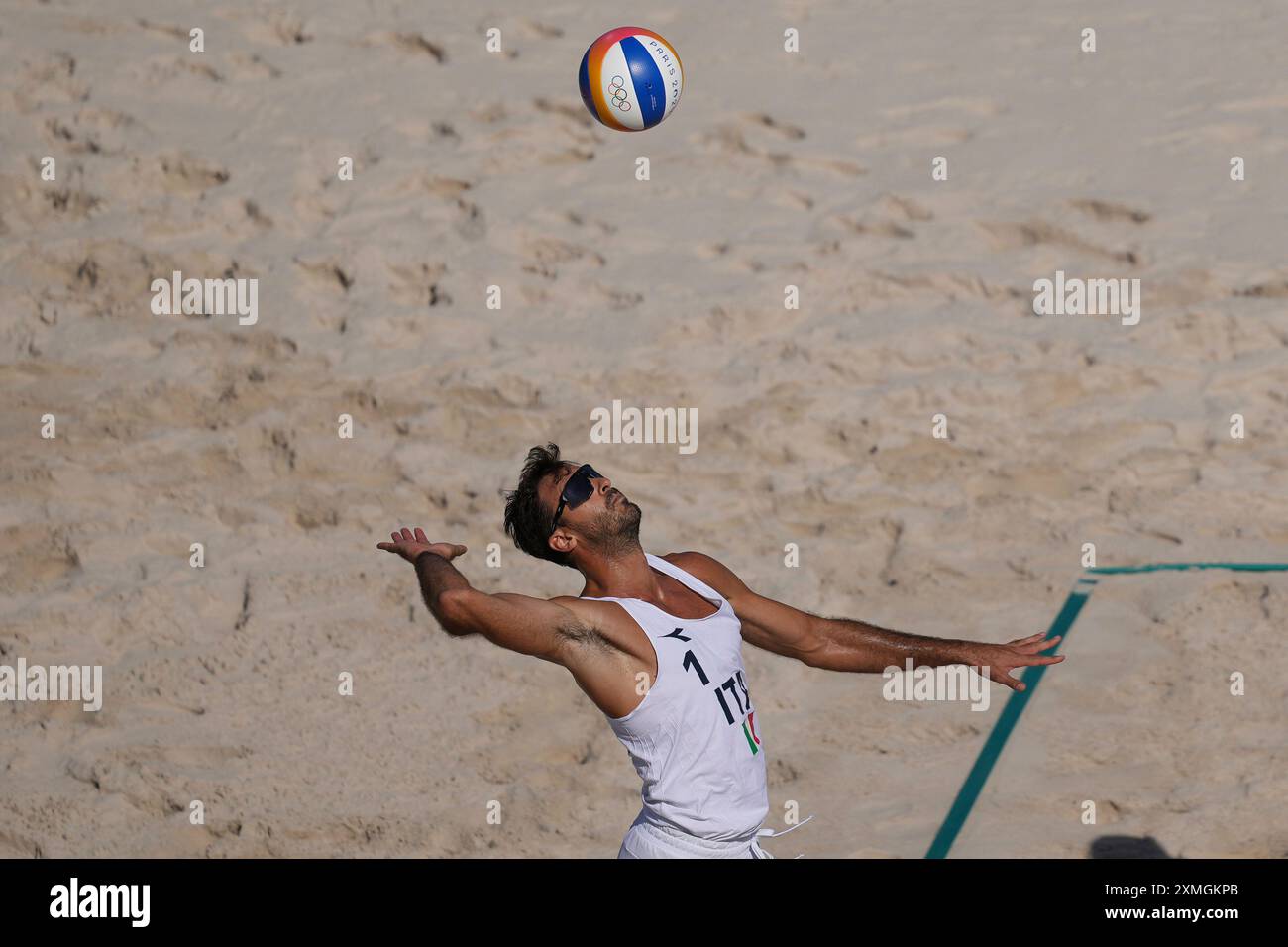 Ranghieri Alex of Italy in action during Beach Volleyball men's ...