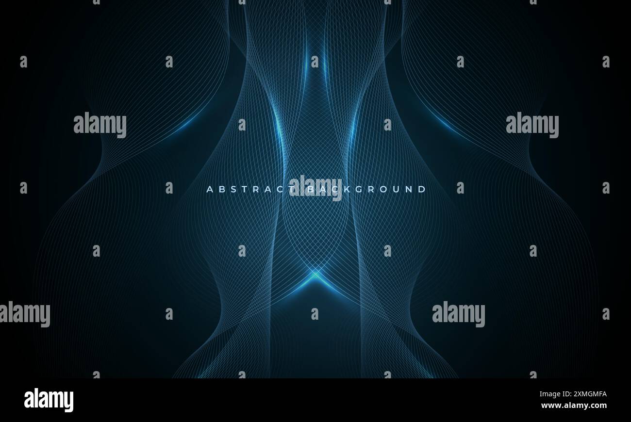 Dark blue futuristic abstract background. Dark echnology background ...