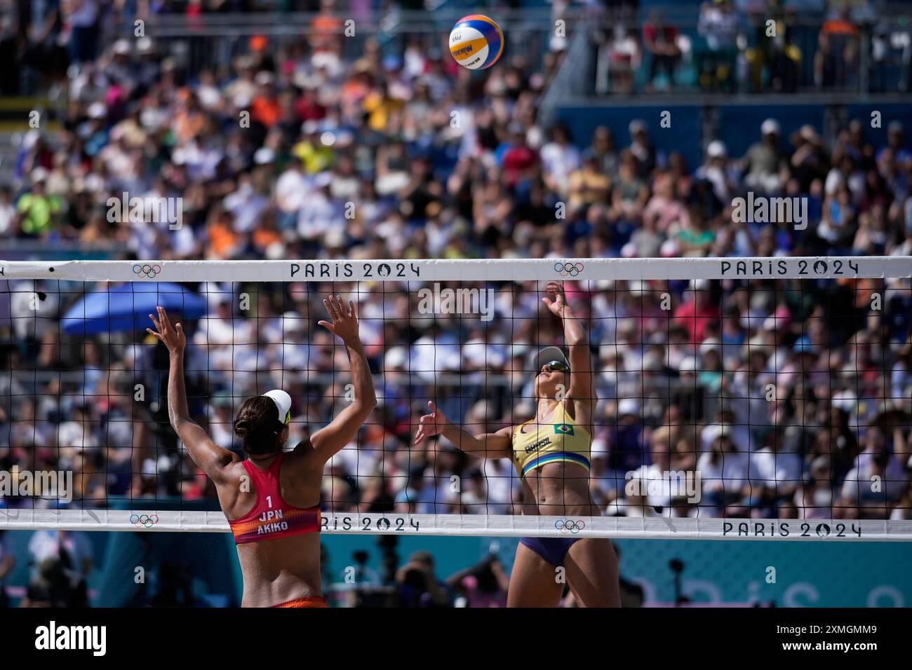 Brazil's Barbara Seixas De Freitas reaches the ball in the women's pool ...