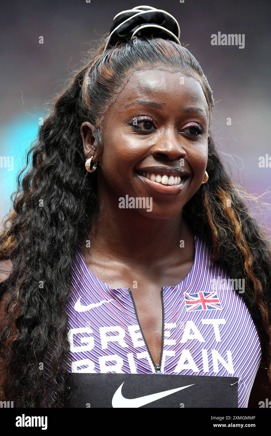 Desirèe HENRY (Great Britain) after competing in the Women's 4 x 100m ...