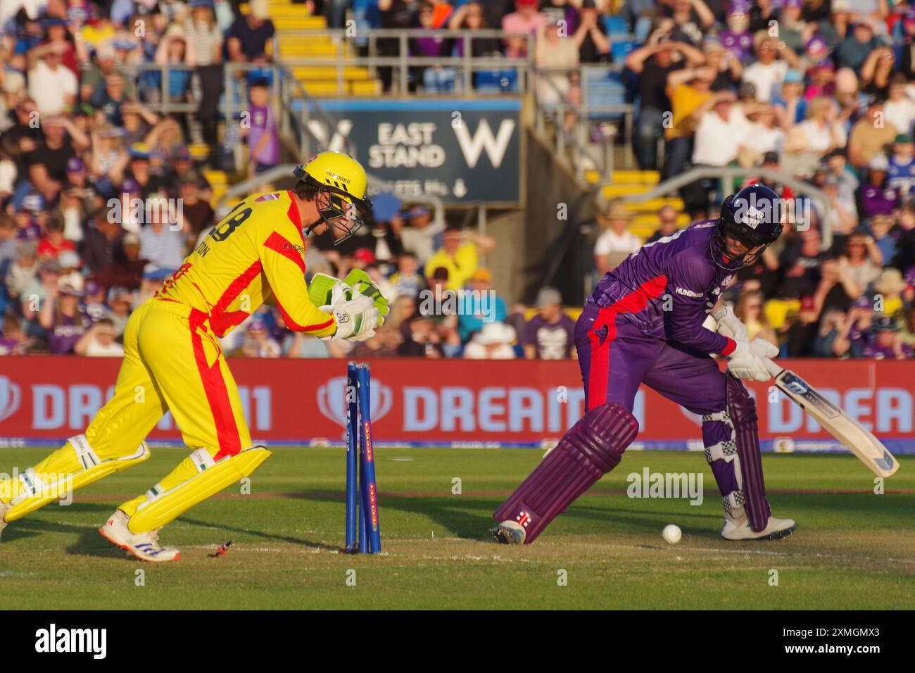 Leeds, 26 July 2024. Graham Clark playing for Northern Superchargers ...