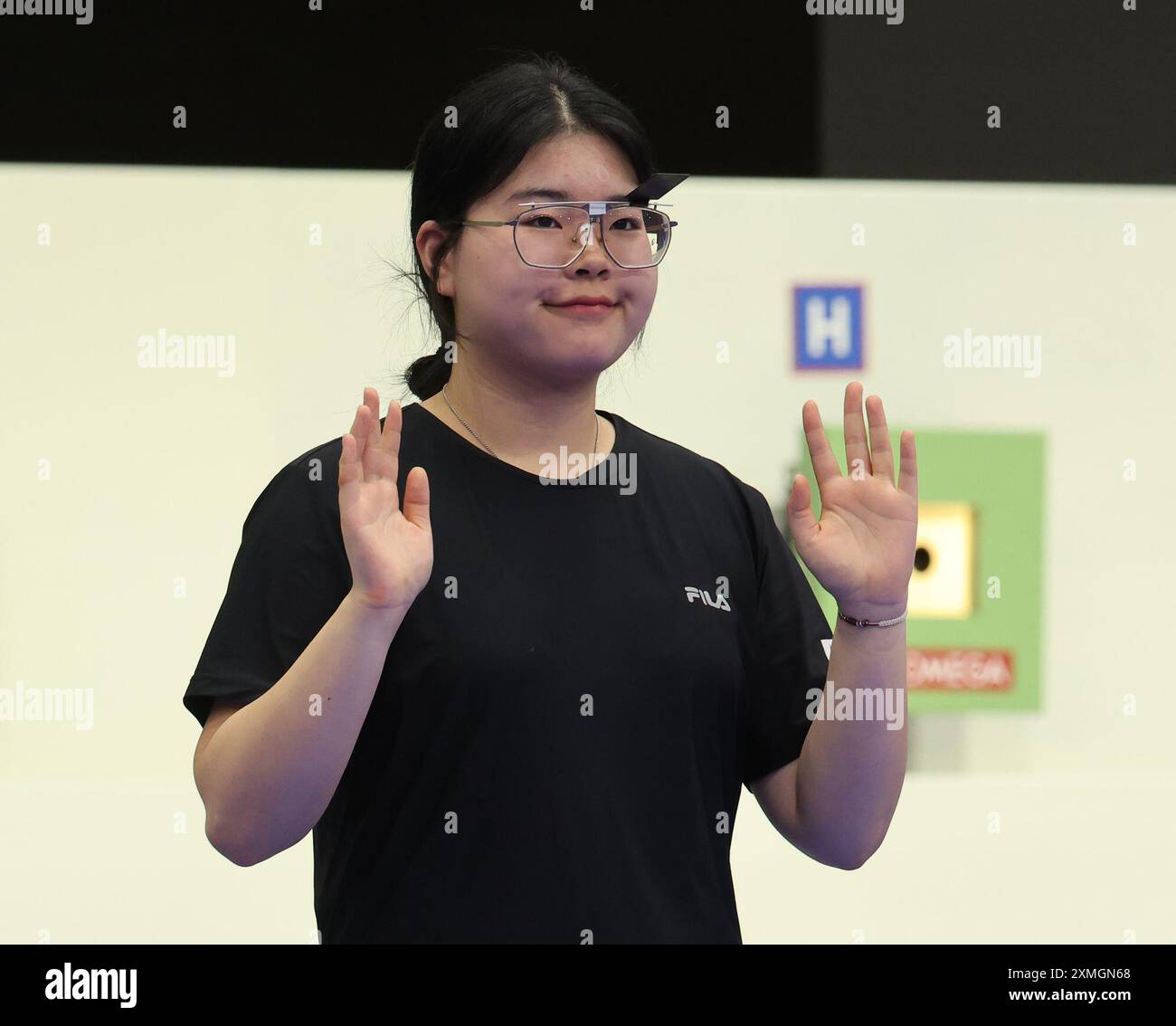 28th July, 2024. Olympics shooting Oh Ye-jin of South Korea waves to ...