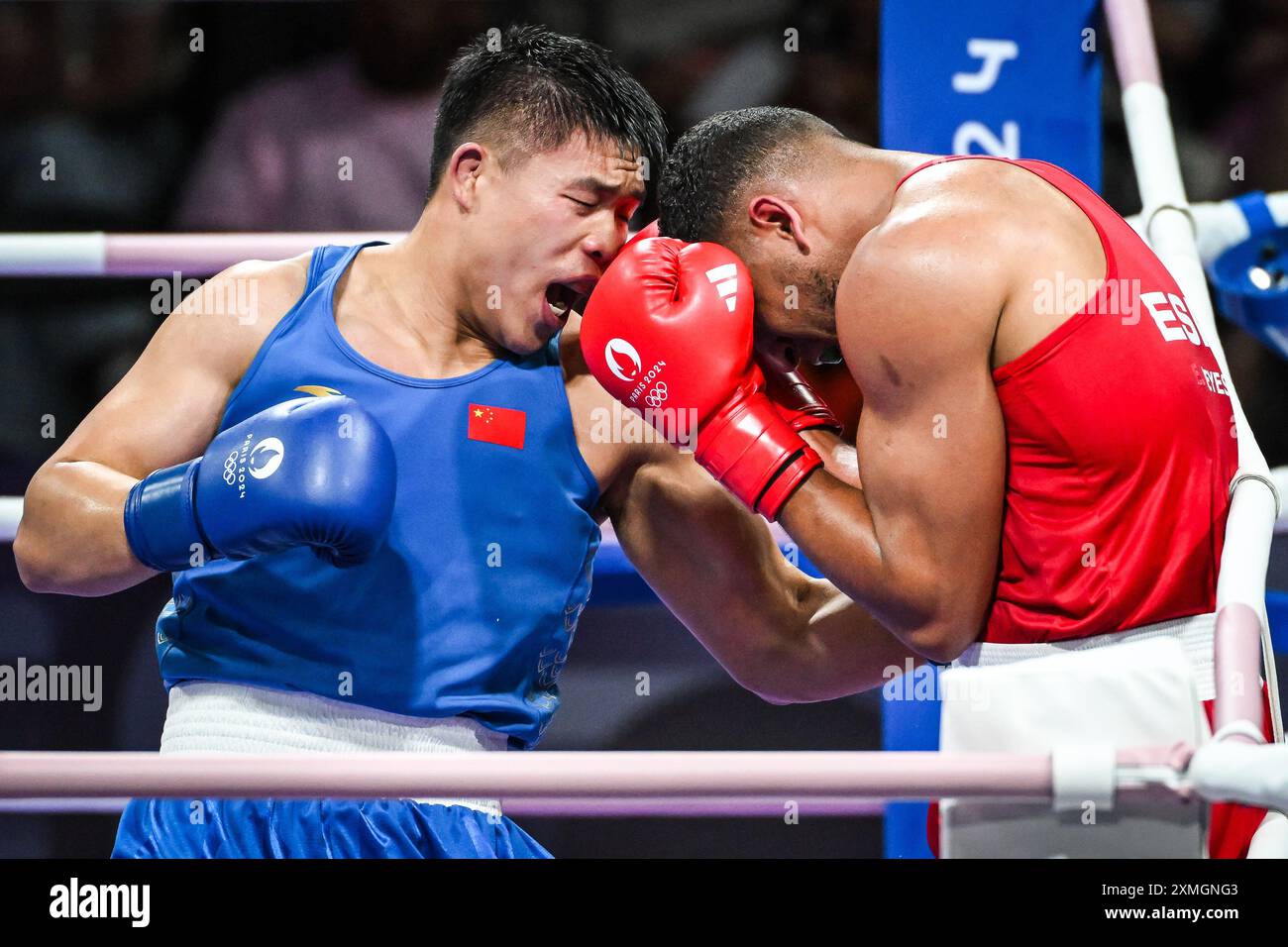 Villepinte, France. 28th July, 2024. REYES PLA Enmanuel of Spain and ...