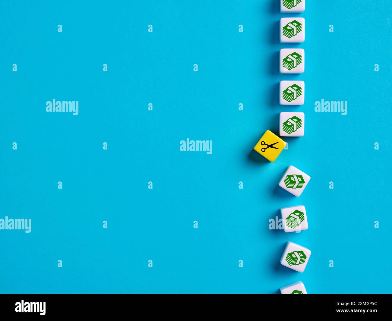 Business budget cut. Inflation economics, recession, crisis, budgeting ...