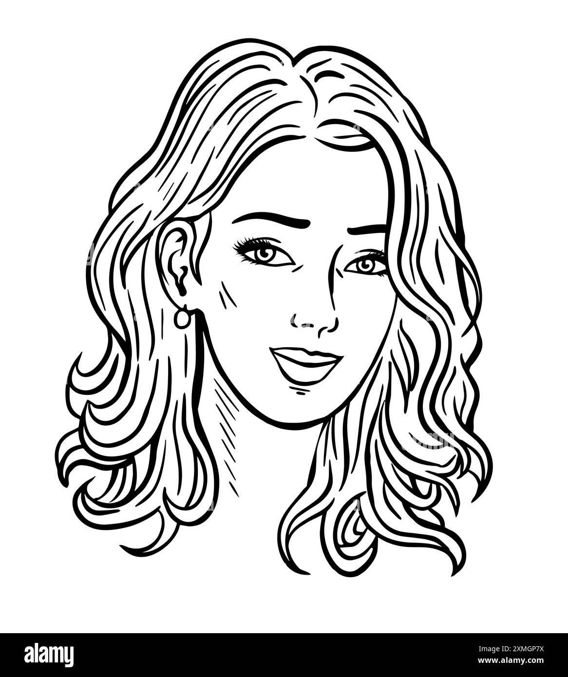 Beautiful elegant feminine woman Black and White Stock Photos & Images ...