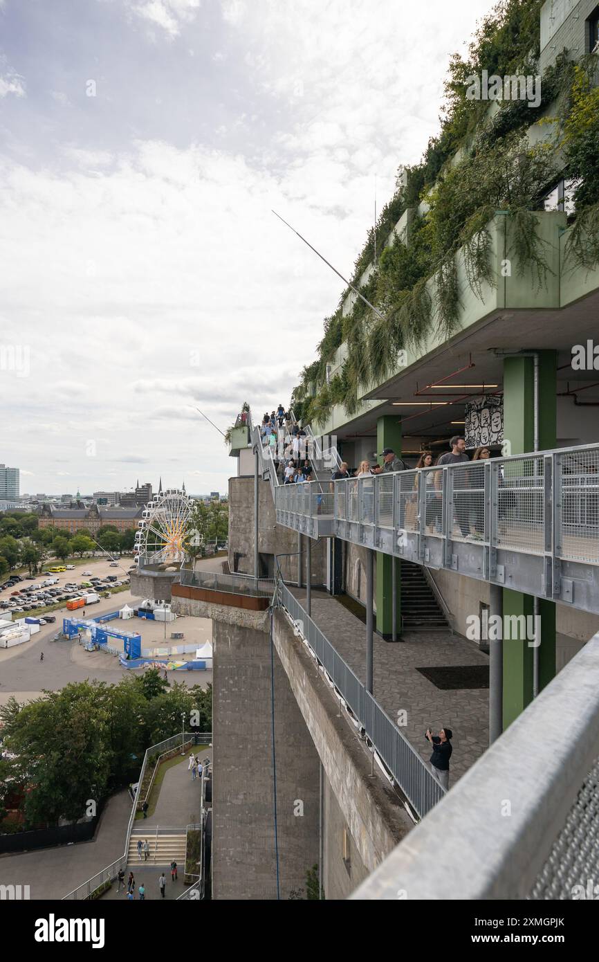 Green Bunker In Hamburg Stock Photo - Alamy