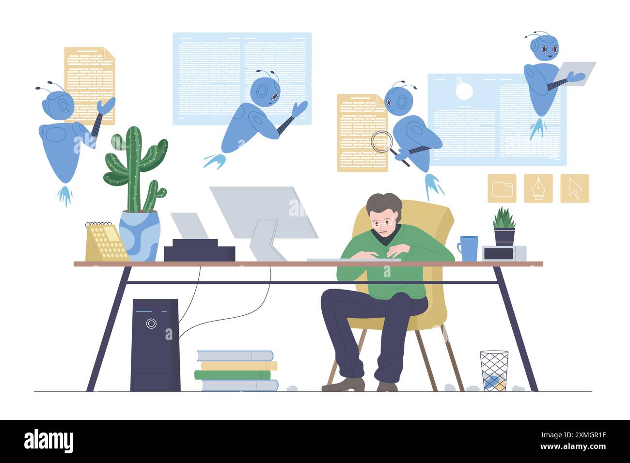 Assistant editor Stock Vector Images - Alamy