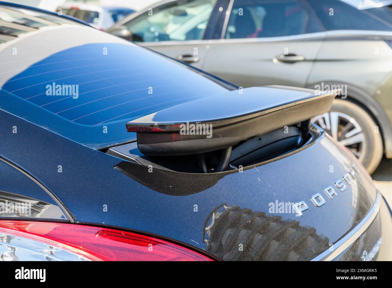 Close up rear spoiler hi-res stock photography and images - Alamy