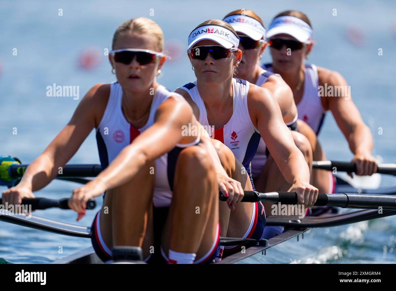 Denmark's Astrid Steensberg, Frida Sanggaard Nielsen, Julie Poulsen and ...