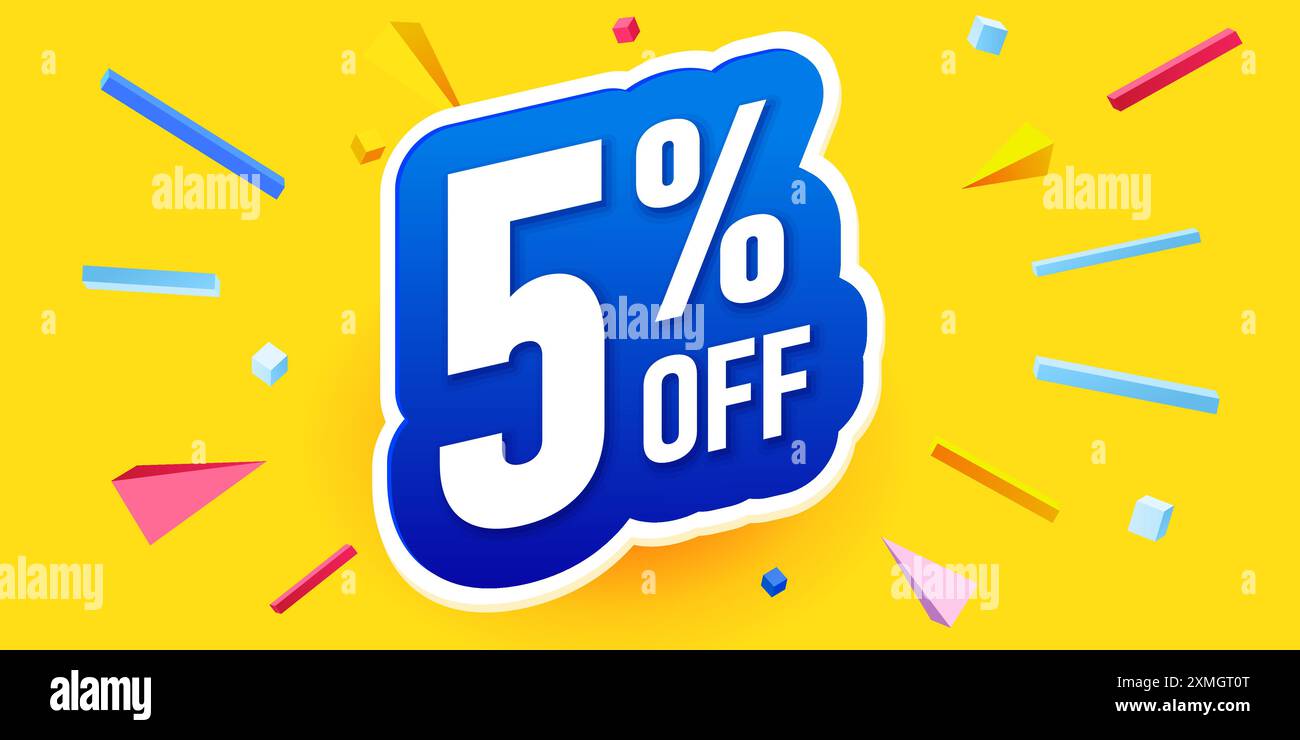 5% off label design hi-res stock photography and images - Alamy