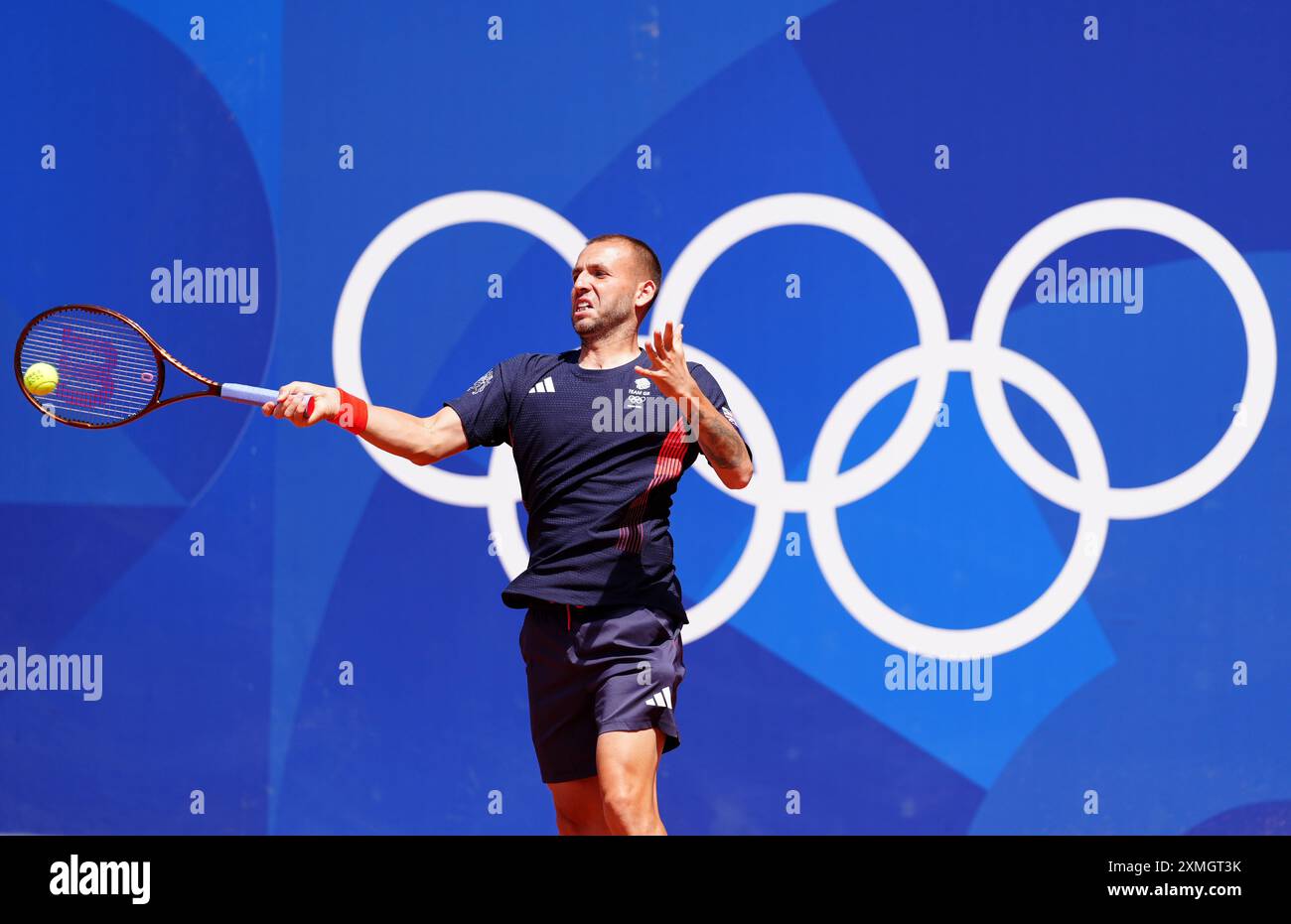 Great Britain's Dan Evans during the Men's Singles First Round match ...