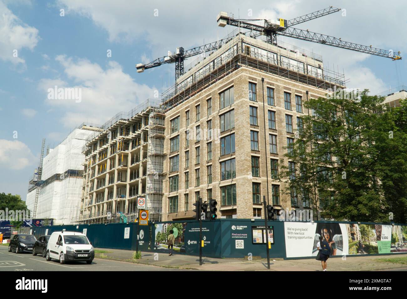 In Clapham Park, south London, a large complex of four 7-storey ...