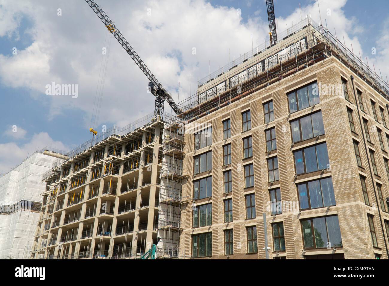 In Clapham Park, south London, a large complex of four 7-storey ...