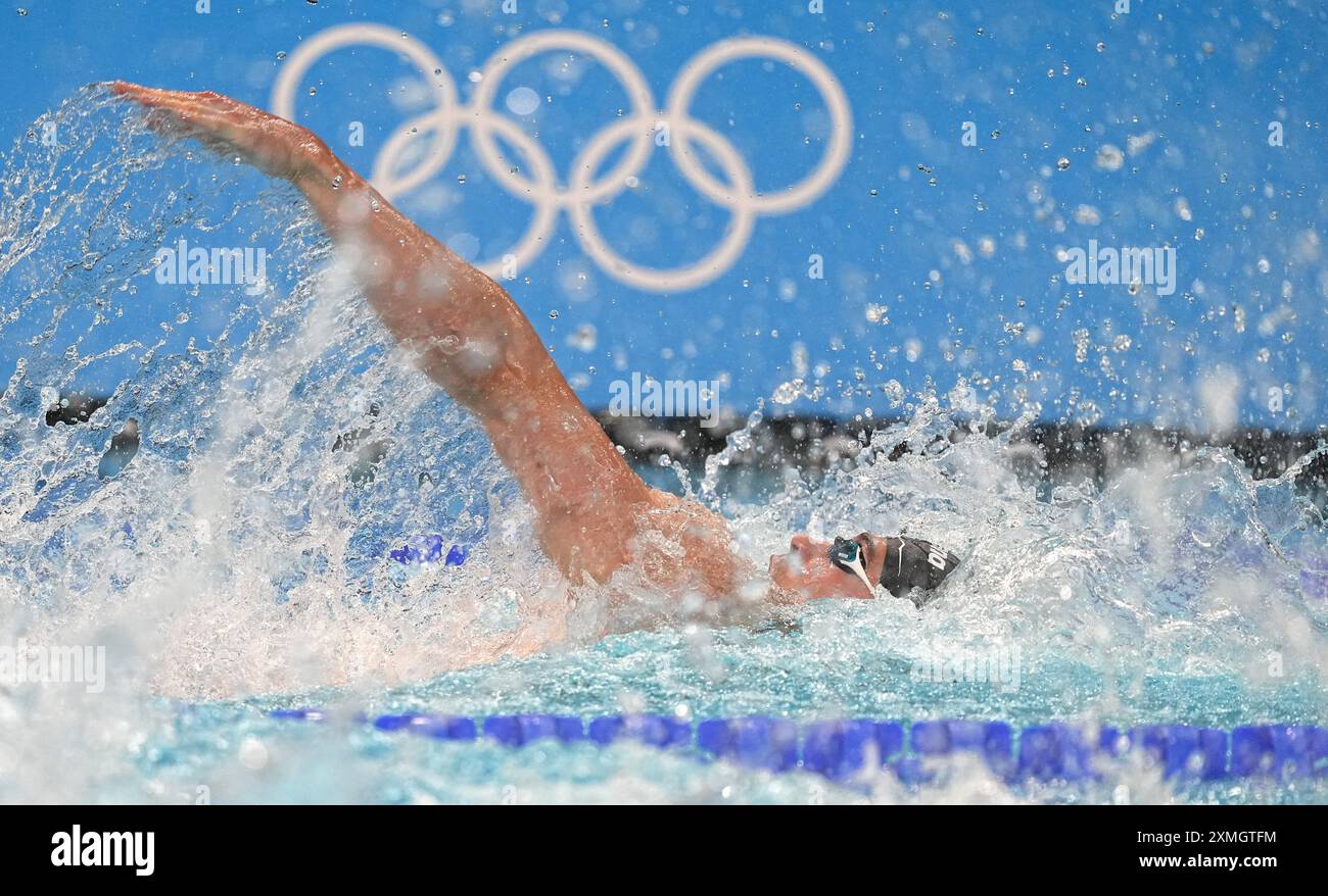 Paris, France. 28th July, 2024. Olympics, Paris 2024, Swimming, Paris ...
