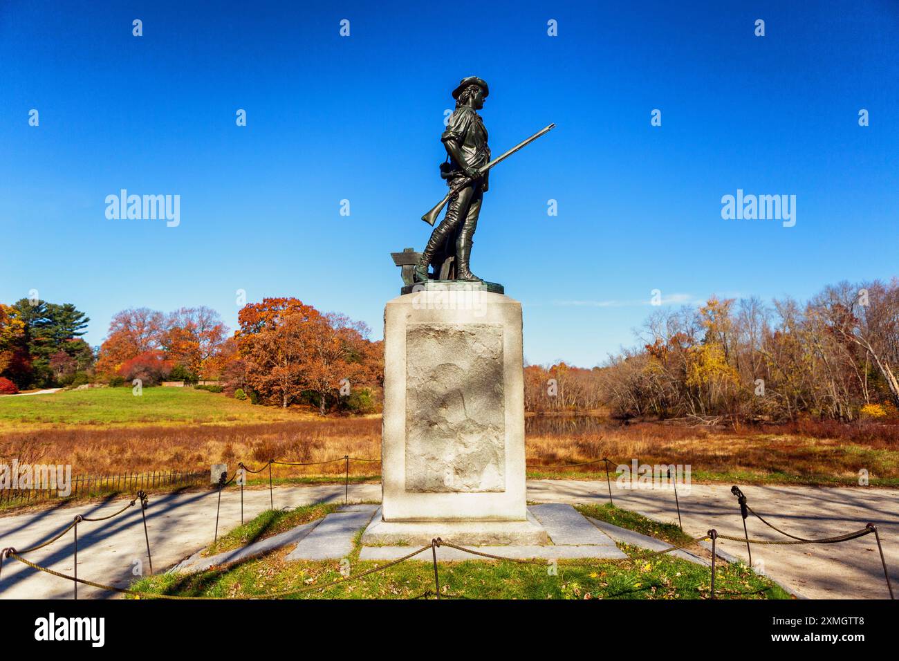 Concord, Massachusetts, USA - November 3, 2022: The Minute Man is an ...