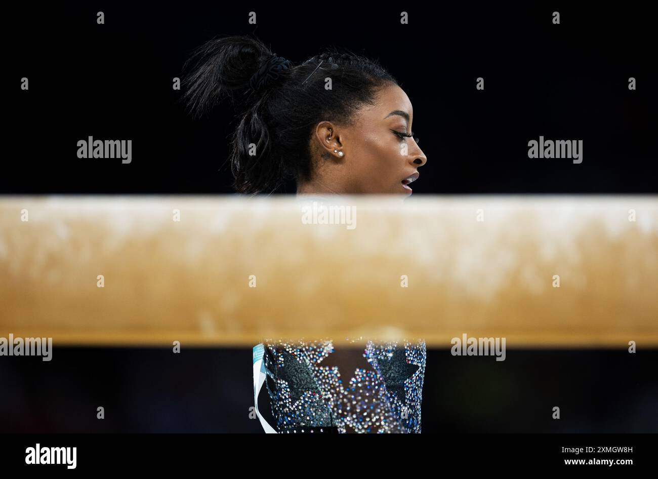 PARIS - Simone Biles during the women's gymnastics qualifications ...