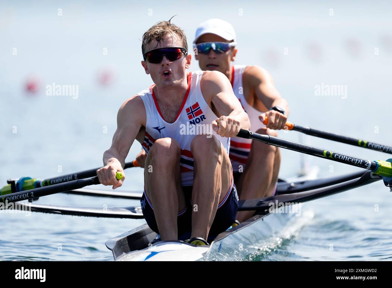 Norway's Lars Martin Benske and Ask Jarl Tjoem compete in the ...