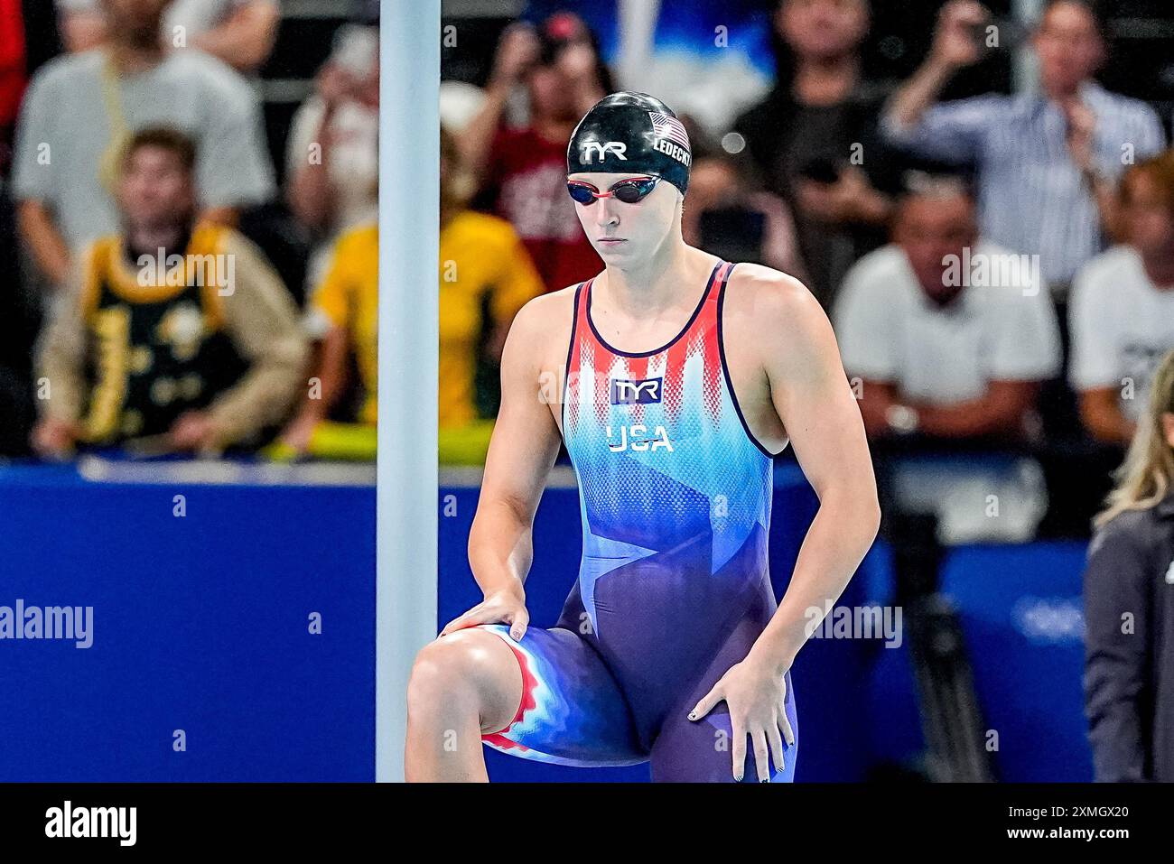 Paris, France. 27th July 2024. Katie Ledecky of United States of ...