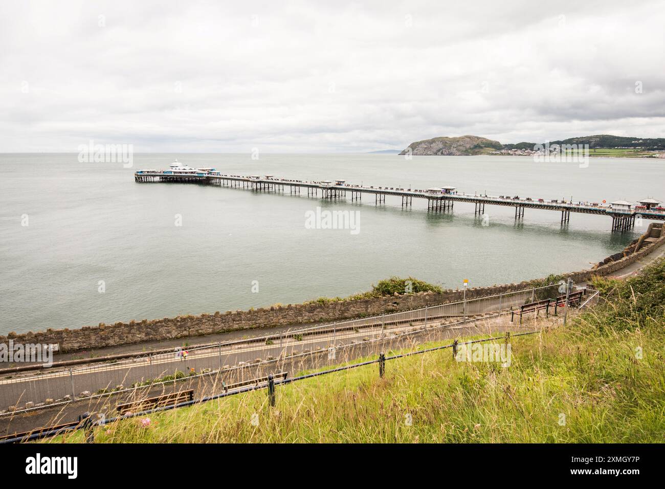 The pier is a prominent feature LLandudno, a town & seaside resort in ...