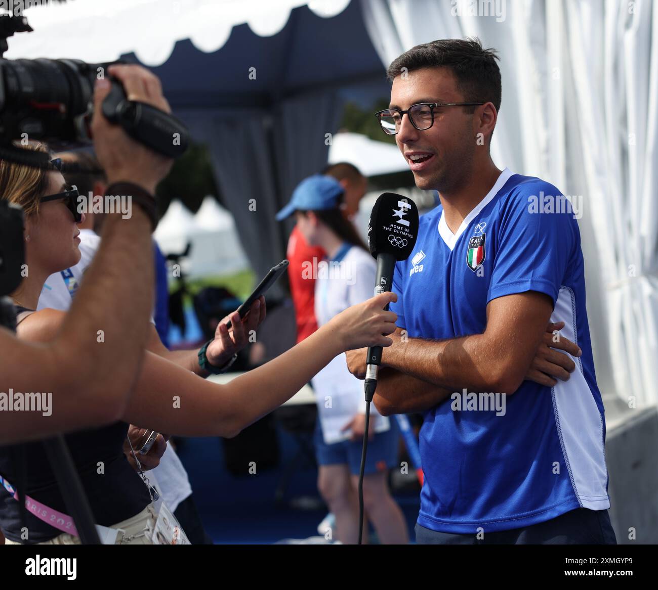 ItalyÕs Federico Musolesi during the Archery MenÕs Individual Ranking ...