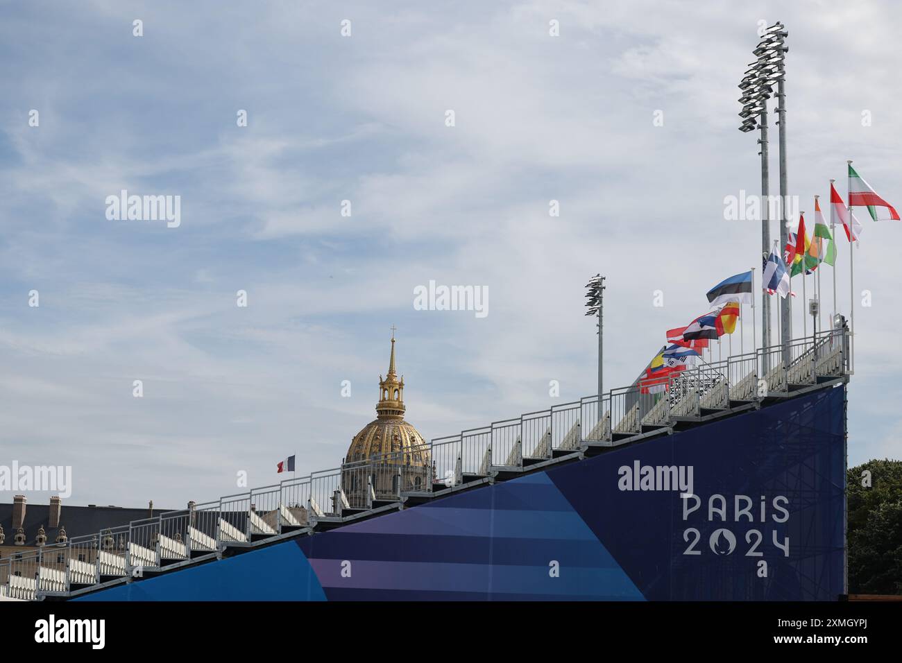 The Archery venue of the Paris 2024 Olympic Games at Les Invalides ...