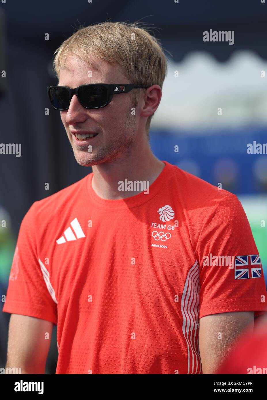 Great Britain's Conor Hall during the Archery MenÕs Individual Ranking ...