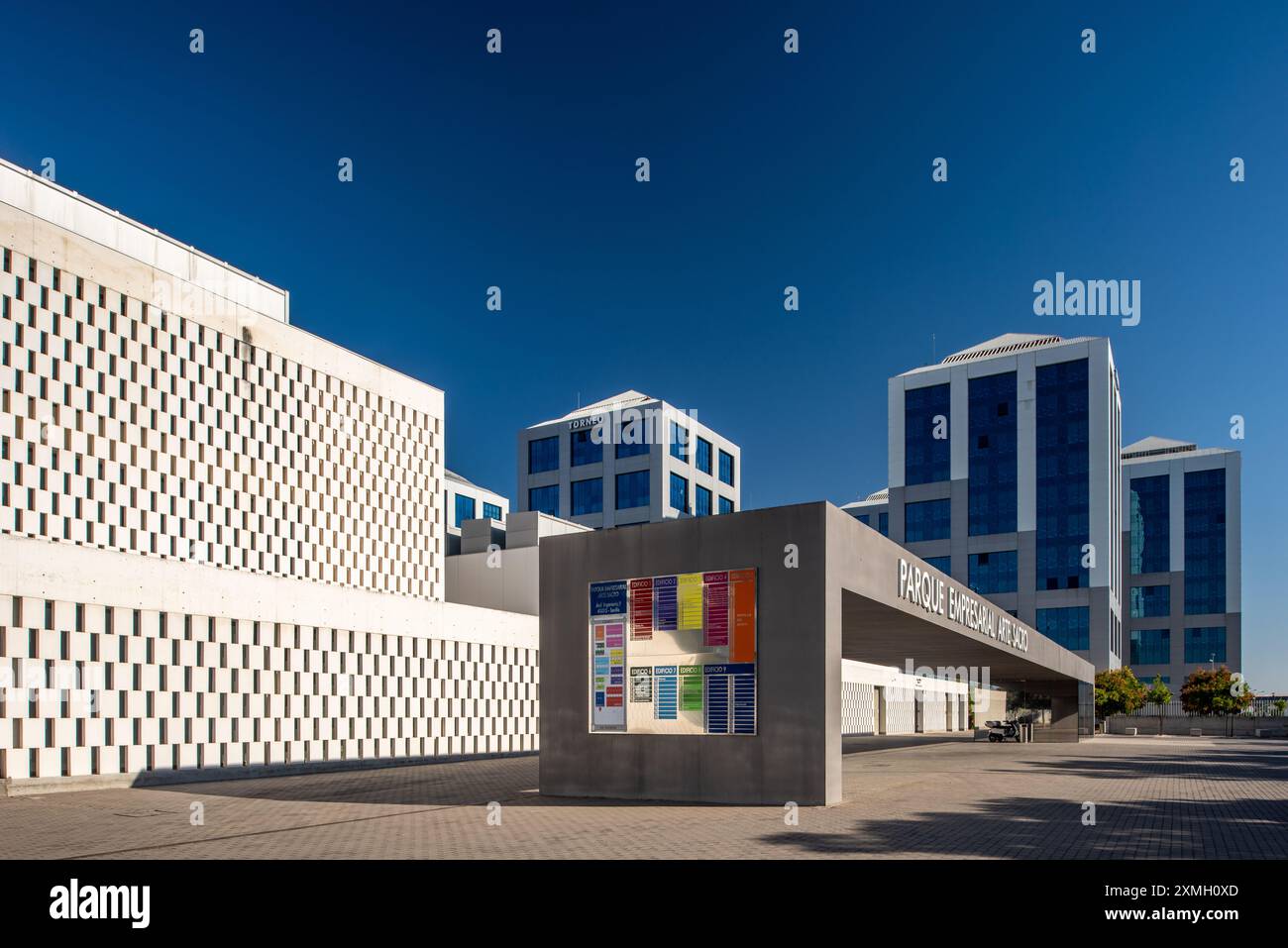 Modern business park featuring contemporary architecture in Seville ...