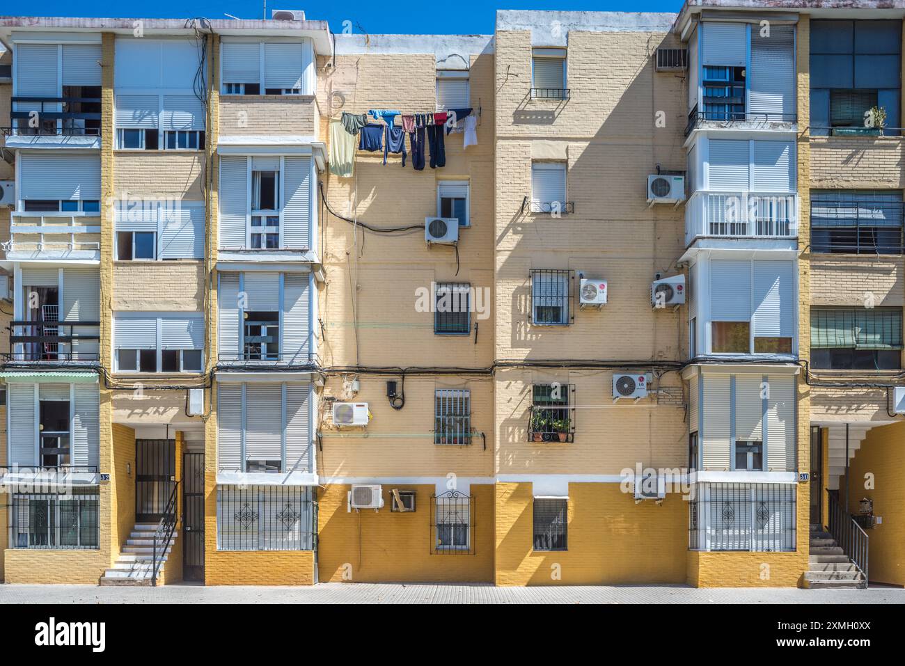 Municipal social housing from the 1960s in the La Barzola neighborhood ...