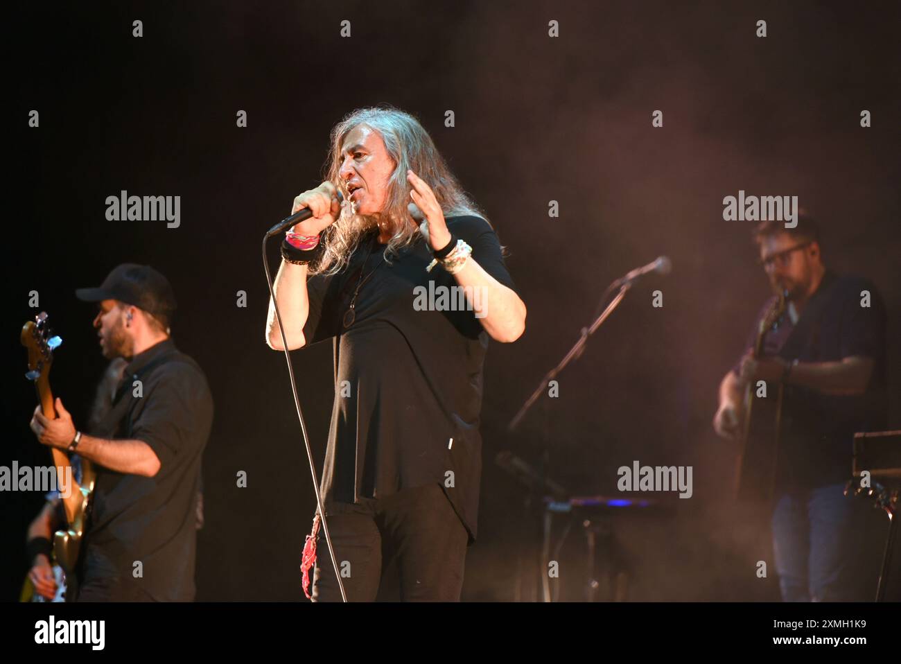 Sitges, Spain. 27th July, 2024. The Catalan rock singer Gerad Quintana ...