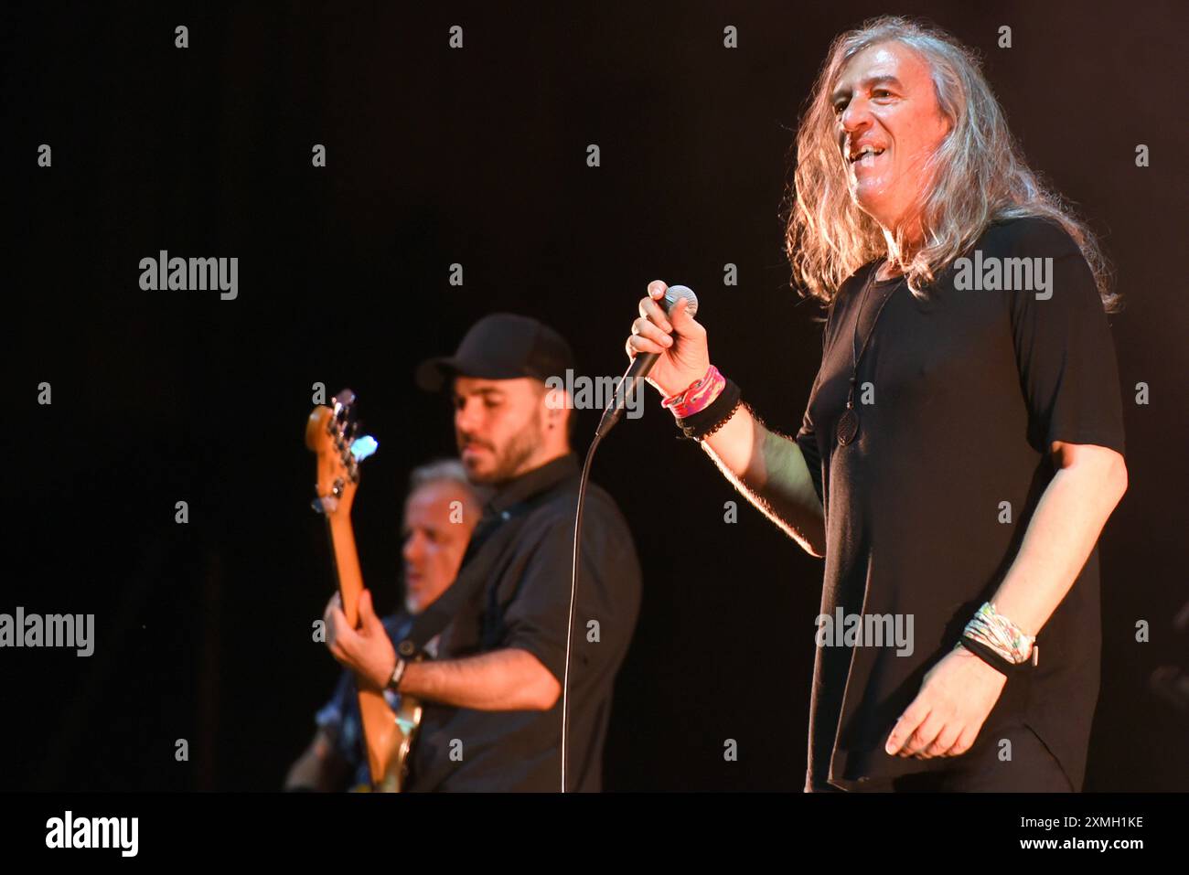 Sitges, Spain. 27th July, 2024. The Catalan rock singer Gerad Quintana ...
