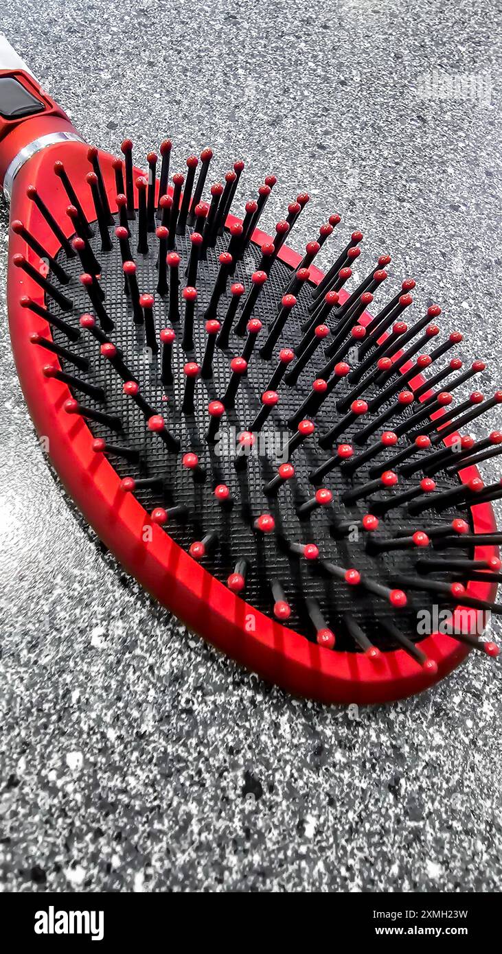 Special hairdressing comb for coloring and styling. Professional ...